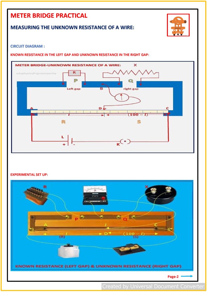 SERIES' COMBINATION OF RESISTORS USING METER BRIDGE/PHYSICS PRACTICAL ...